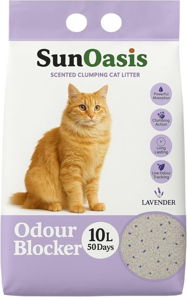 Emily Pets Sun Oasis Ultra Clumping Cat Litter (Lavender 10L ...